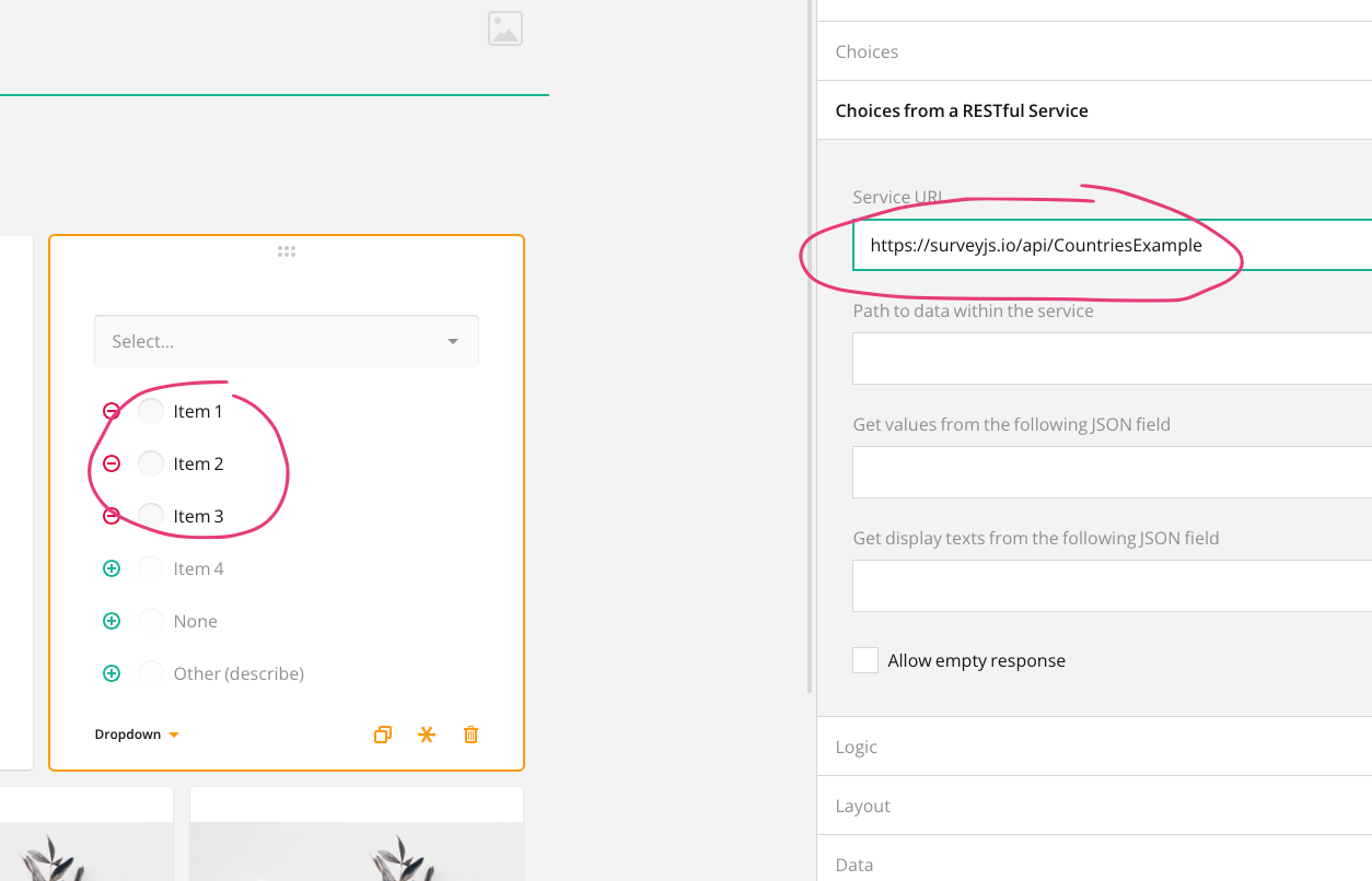 The item list looks weird if drop-down has external data (RESTful service). · Issue #4732 ...