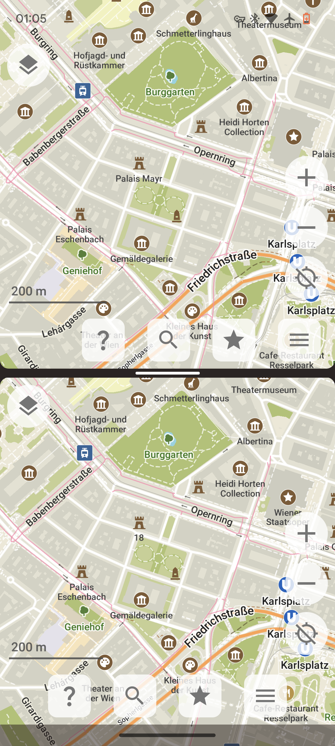 Android Buttons Are Not Centered In Split Screen · Issue 3953 · Organicmapsorganicmaps · Github
