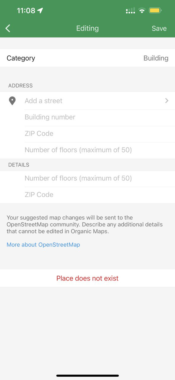 Send A Note To Osm Editors Is Not Displayed In Ios Editor · Issue 4516 · Organicmaps