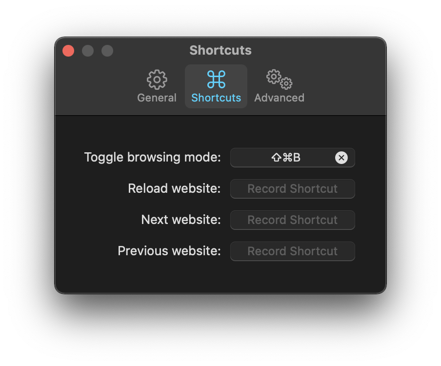 Unable to set keyboard shortcuts · Issue #84 · sindresorhus/Plash · GitHub