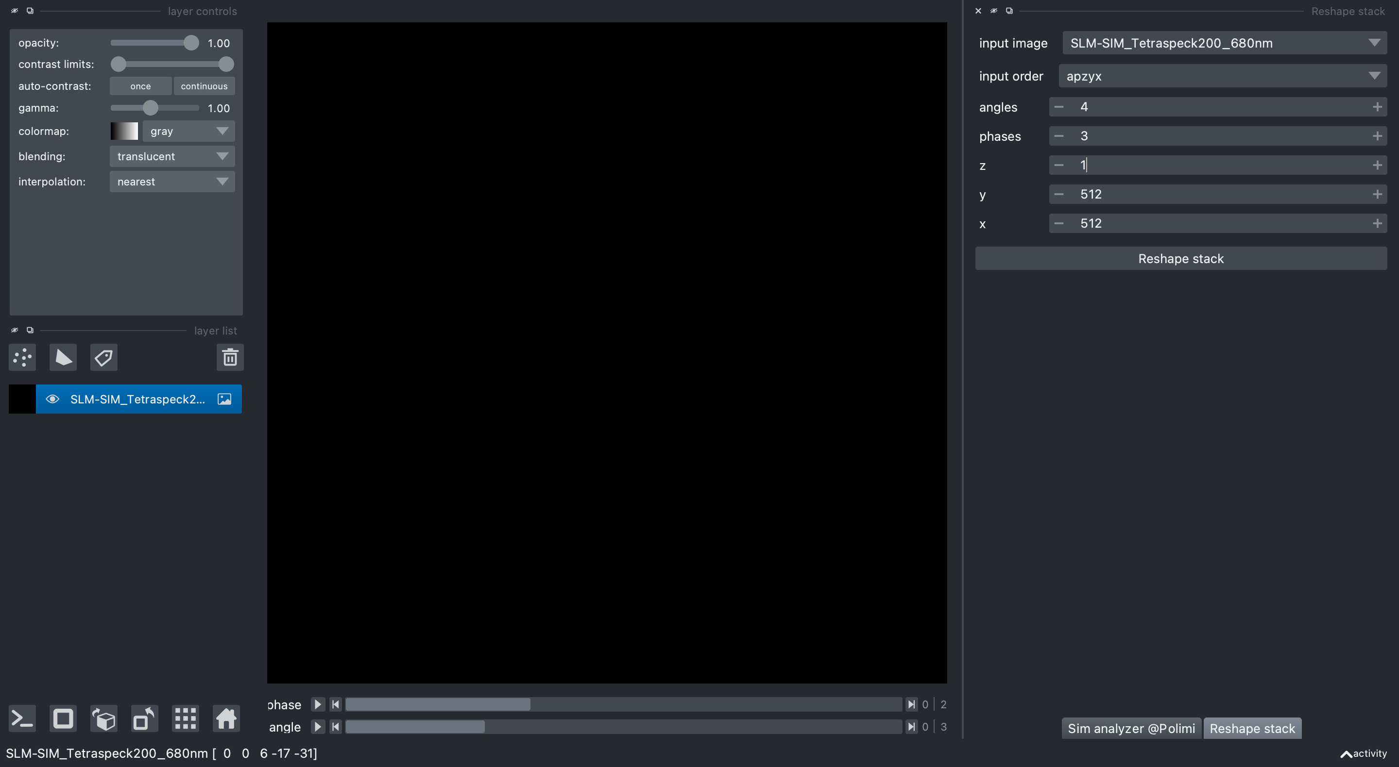 Arbitrary angles and phases in ConvSimProcessor and issue reshaping to z=1 · Issue #11 ...