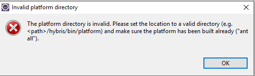 add platform home validation during import · Issue #38 · SAP/hybris-commerce-eclipse-plugin · GitHub