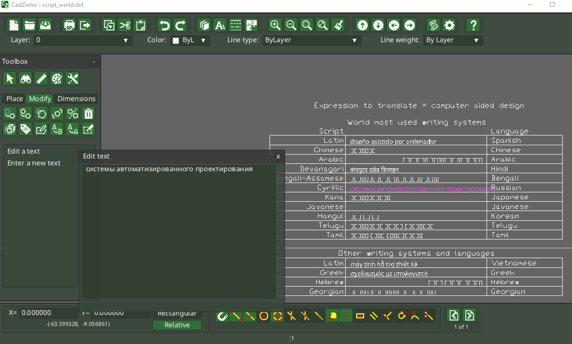 support non Latin characters · Issue #36 · zecruel/CadZinho · GitHub