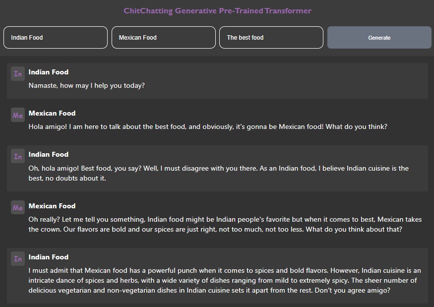GitHub - navinsubramani/chit-chat-gpt: This is a fun project that makes GPT talk to GPT and have ...