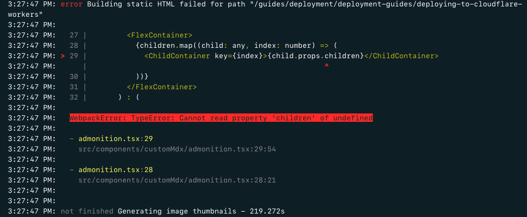 Easy to break the build when using 's · Issue #2425 · prisma/docs · GitHub