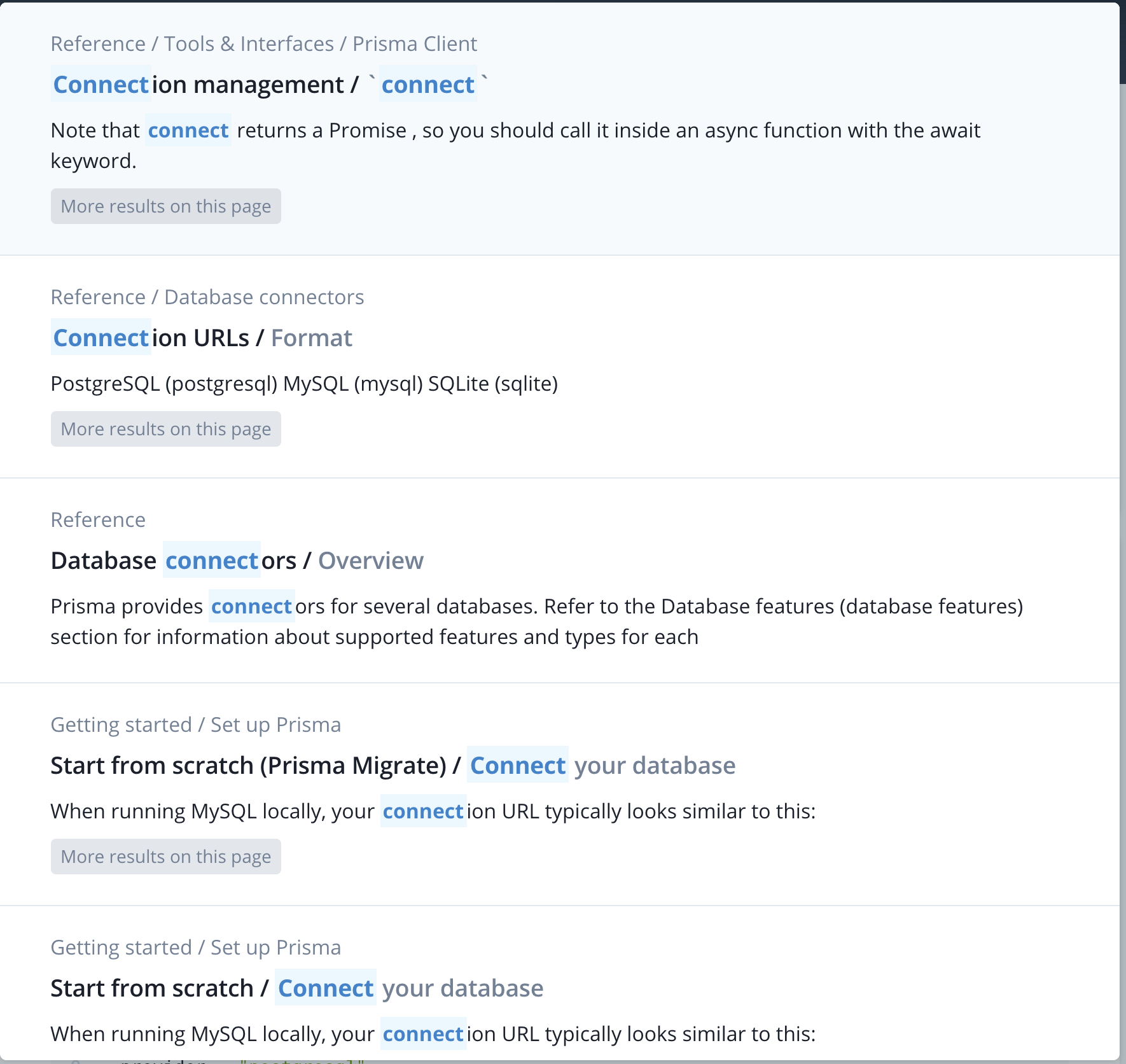 Missing Search Results · Issue #671 · prisma/docs · GitHub