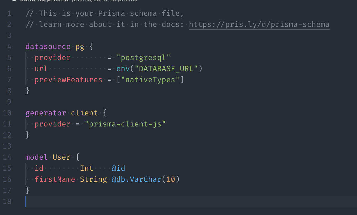 Changing the datasource name doesn't break the schema · Issue #490 · prisma/language-tools · GitHub