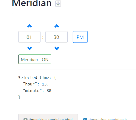 Timepicker in meridian mode not correctly display time · Issue #2123 · ng-bootstrap/ng-bootstrap ...