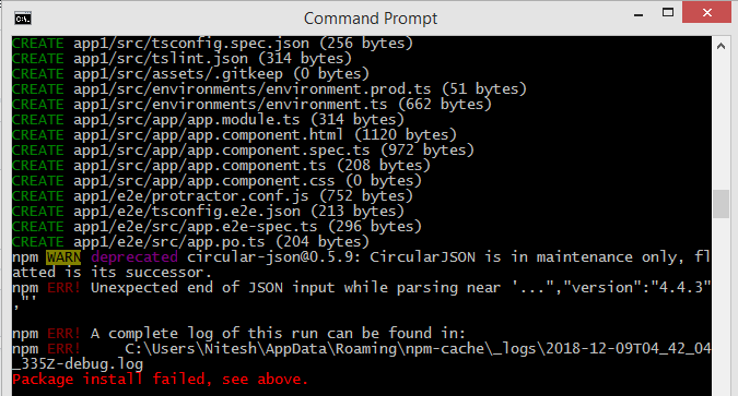 I Cant Create New Project After Installed Latest Angular Cli Pls Help Me · Issue 11573
