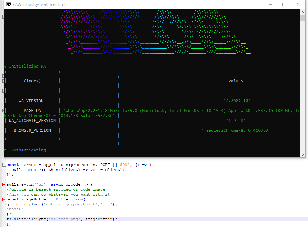 Qrcode Is Not Saved · Issue 646 · Open Wawa Automate Nodejs · Github