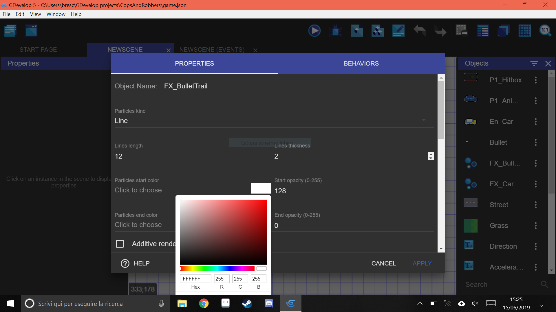 Color Picker of Particle Emitter out of screen with low-res monitors ...