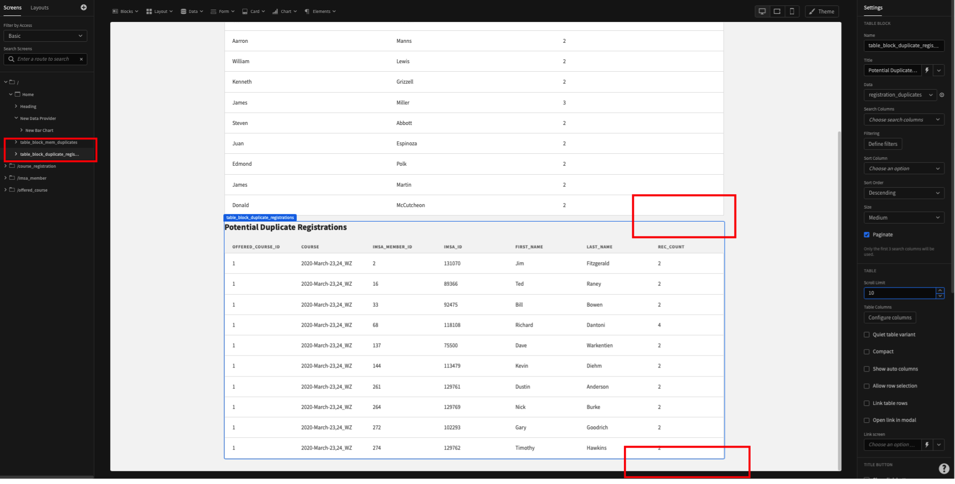Cannot see the pagination when using table block · Budibase budibase · Discussion #6224 · GitHub
