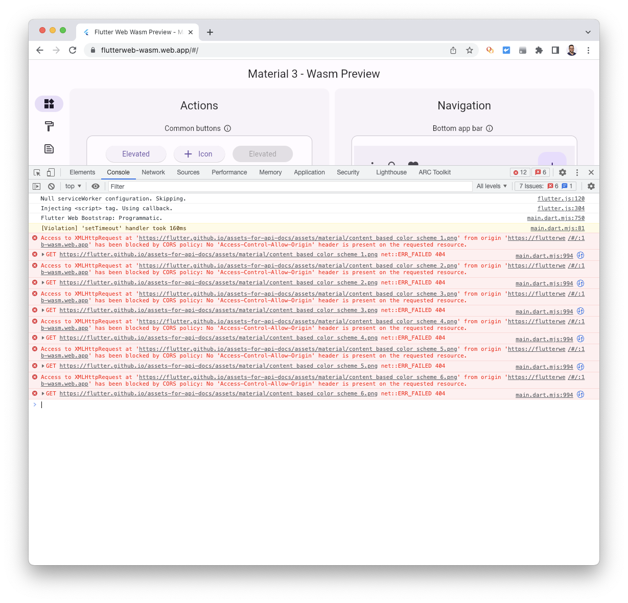 Embed image assets in the material demo – to avoid CORS issues · Issue #1844 · flutter/samples ...