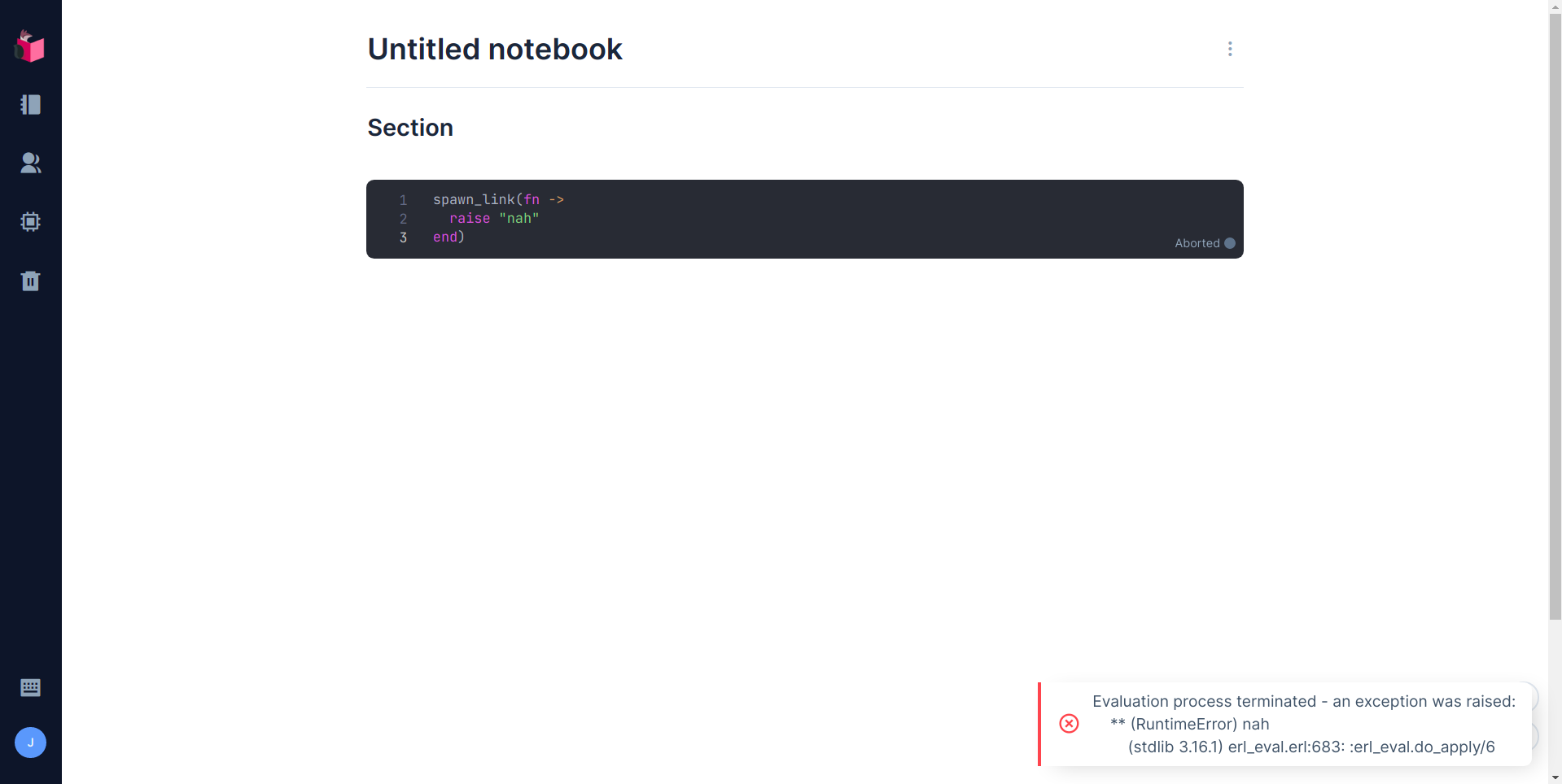 Close previous modal errors when compilation succeeds · Issue #819 · livebook-dev/livebook · GitHub
