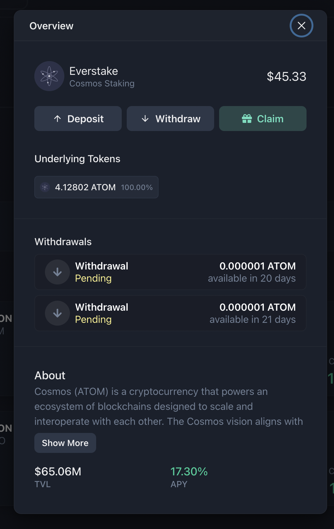 Cosmos - Use new DeFi UI abstraction · Issue #2219 · shapeshift/web · GitHub