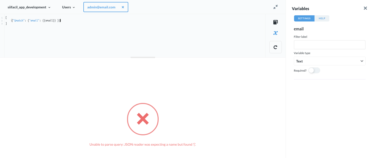 BUG: Variables in native Mongo queries throw error 0.34.0 RC1 · Issue #11556 · metabase/metabase ...