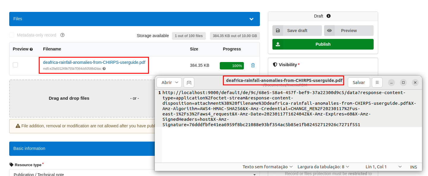 Incorrect file content when S3 is used · Issue #2017 · inveniosoftware/invenio-app-rdm · GitHub