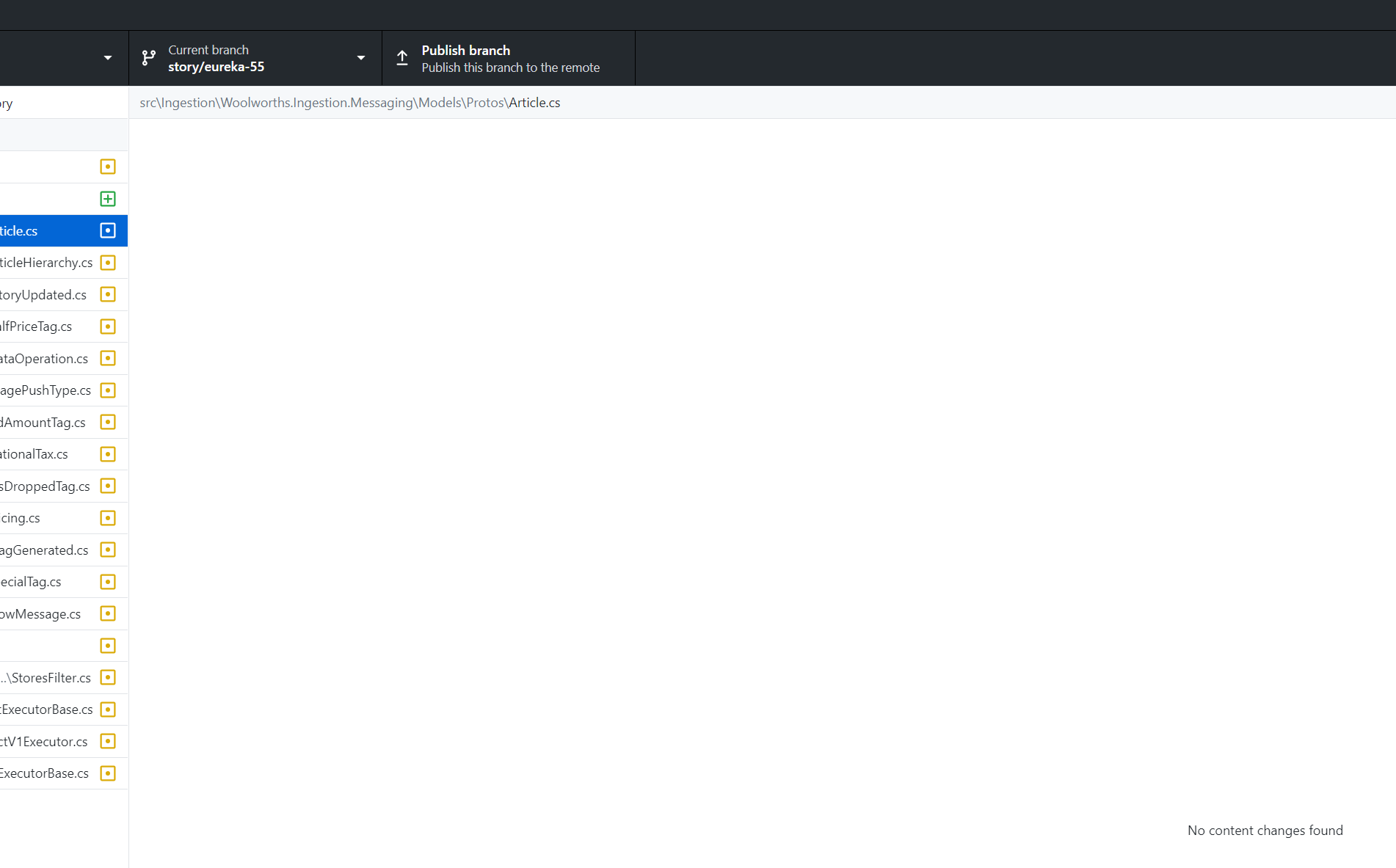 Unchanged files are in the Changes list · Issue #12127 · desktop/desktop · GitHub