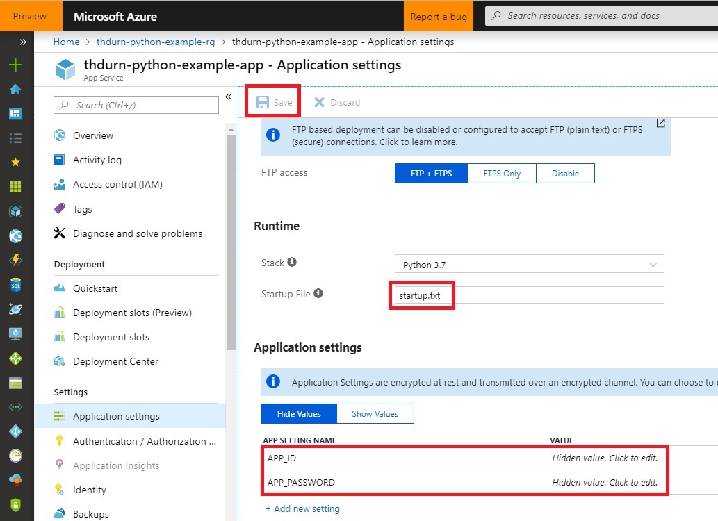 How To Deploy Python Chatbot Sdk4 On Azure · Issue 101 · Microsoft Botbuilder Python · Github