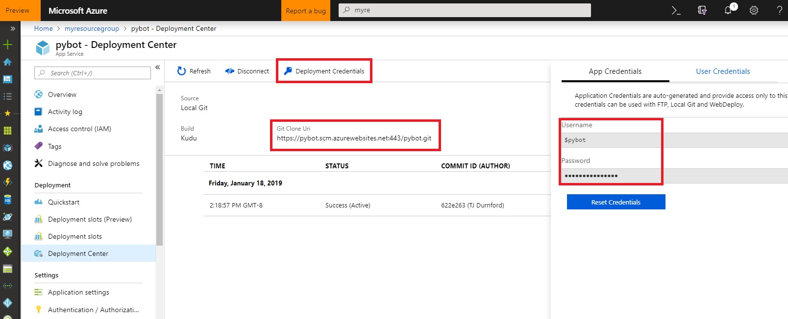 How to deploy Python chatbot SDK4 on Azure? · Issue #101 · microsoft/botbuilder-python · GitHub