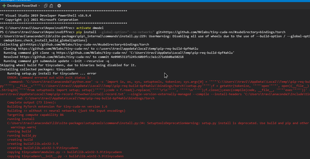 Underlying buffer has been detached · Issue #100 · NVlabs/tiny-cuda-nn · GitHub