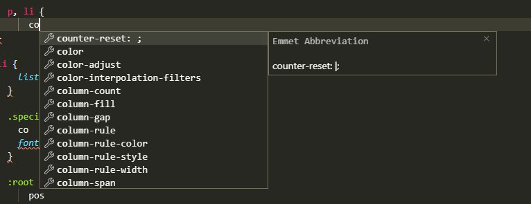 Semicolon is not added after css property completion · Issue #81752 ...