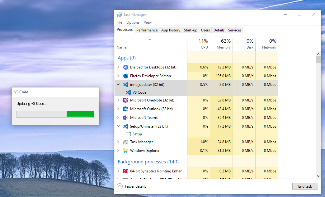 VS Code will not update (stuck on preparing to install page) · Issue ...