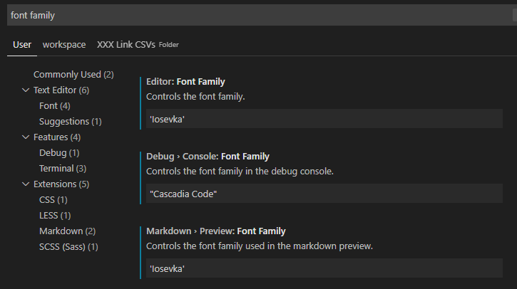 Usage in Visual Studio Code? · Issue #426 · be5invis/Iosevka · GitHub