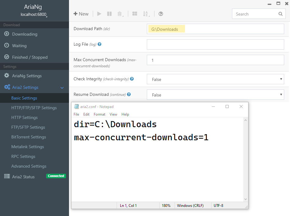 Retains old config data? · Issue #78 · mayswind/AriaNg-Native · GitHub