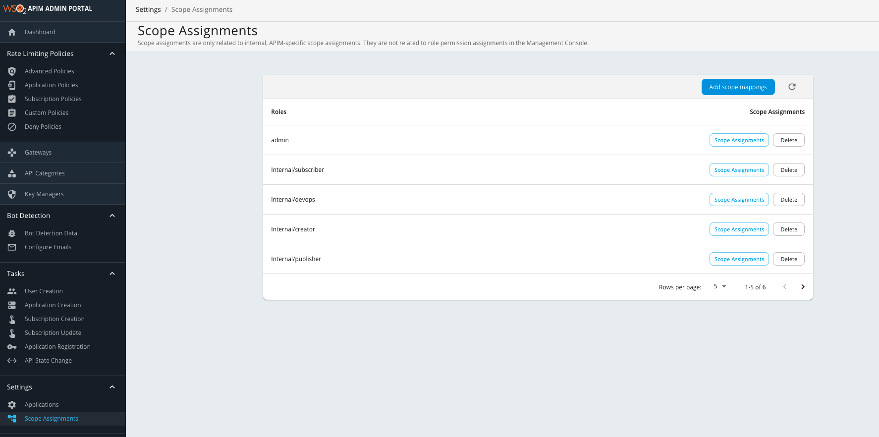 Error when checking scope assignments in Admin portal · Issue #10241 · wso2/product-apim · GitHub