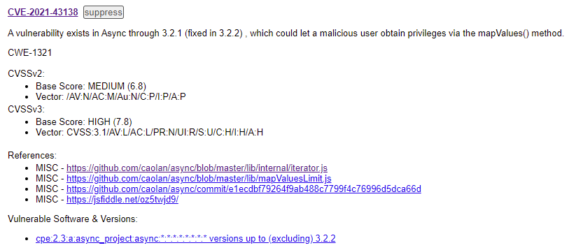 [FP]: core.async-1.5.648.jar · Issue #4384 · jeremylong/DependencyCheck · GitHub