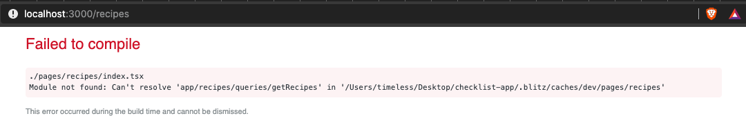[MacOS] Module Import error on Scaffold Code · Issue #471 · blitz-js/legacy-framework · GitHub