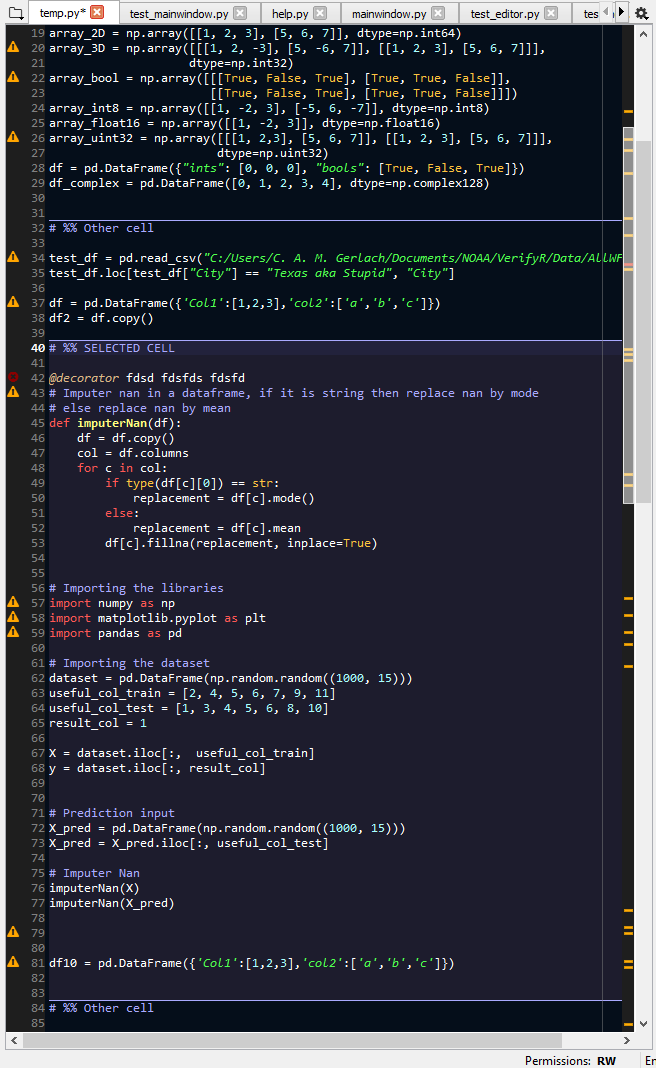 Current cell almost invisible at the bottom · Issue #6415 · spyder-ide ...