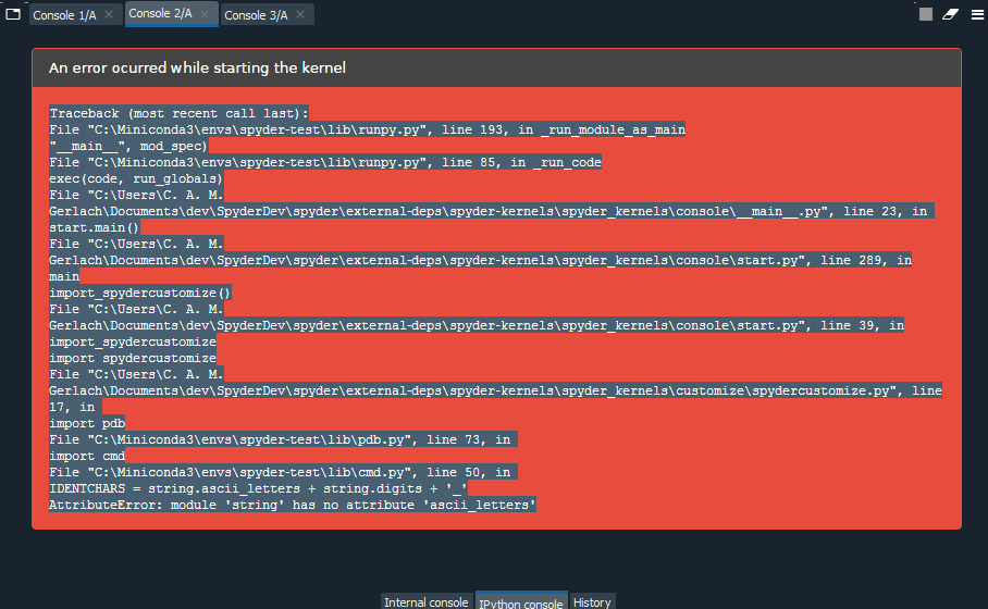 Builtins can still be shadowed, causing kernel startup to fail, when a ...