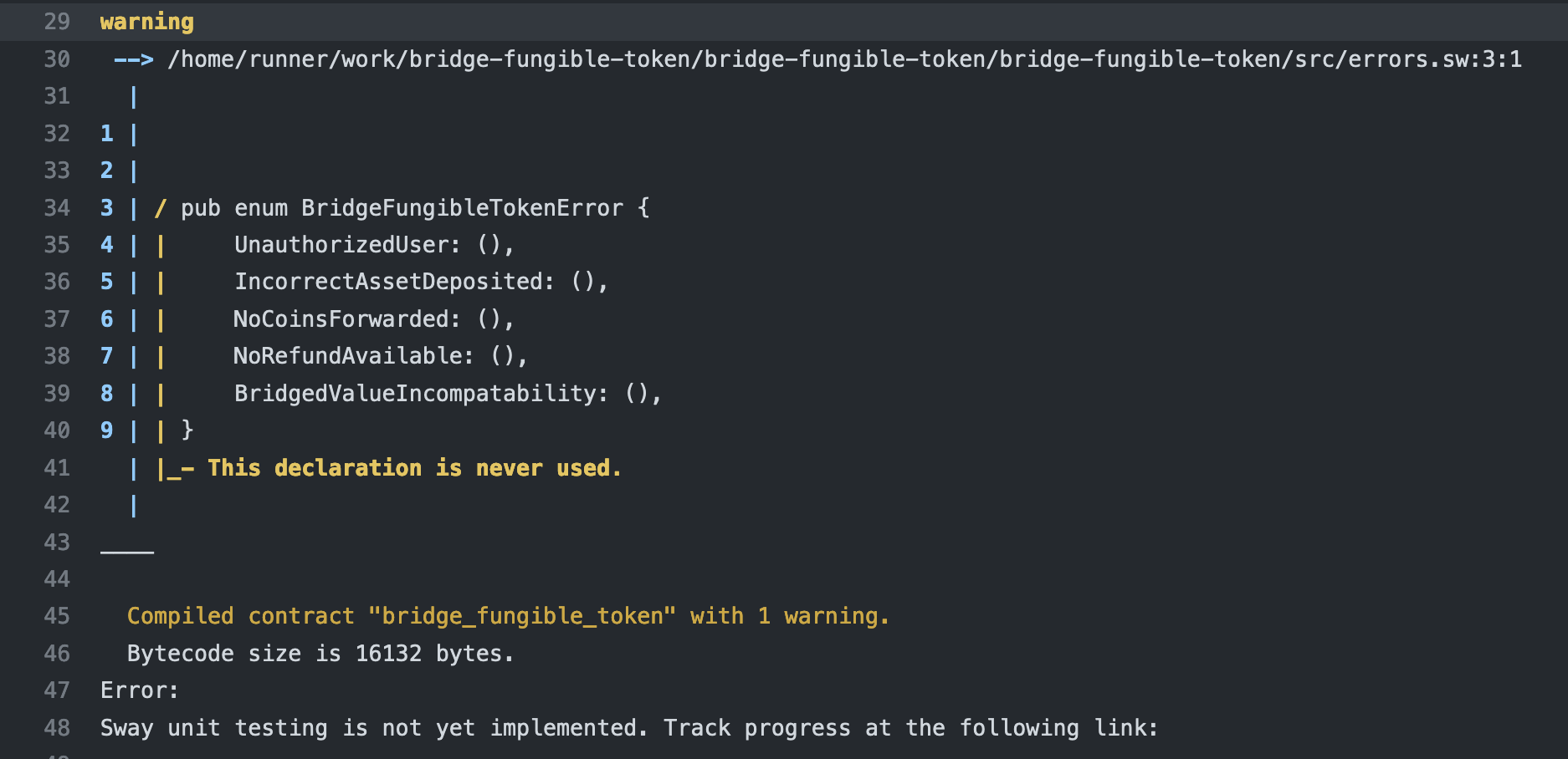 Incorrect Compiler Warning This Declaration Is Never Used · Issue 3093 · Fuellabssway · Github 