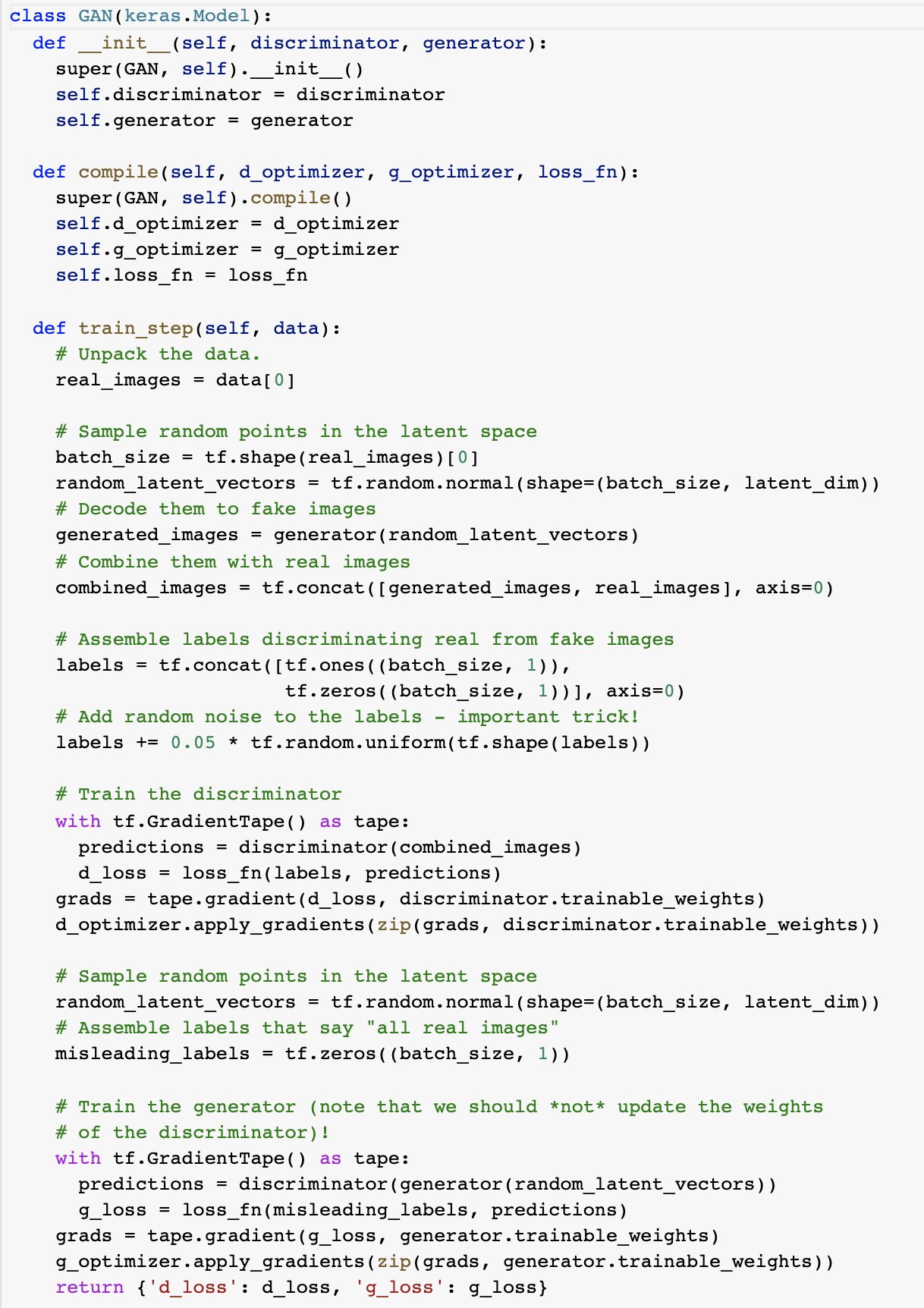 GAN Training Loop overriding Model.train_step() · Issue #38061 ...