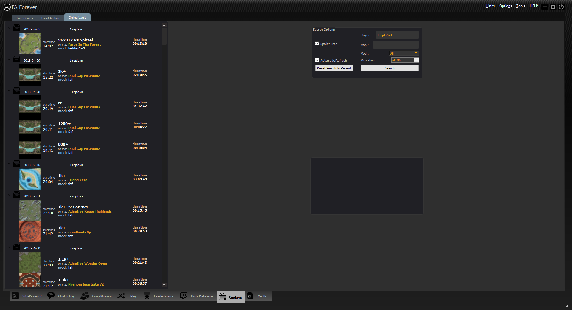 Searching for replay of a specific player takes forever or gives a 504 gateway timeout · Issue ...