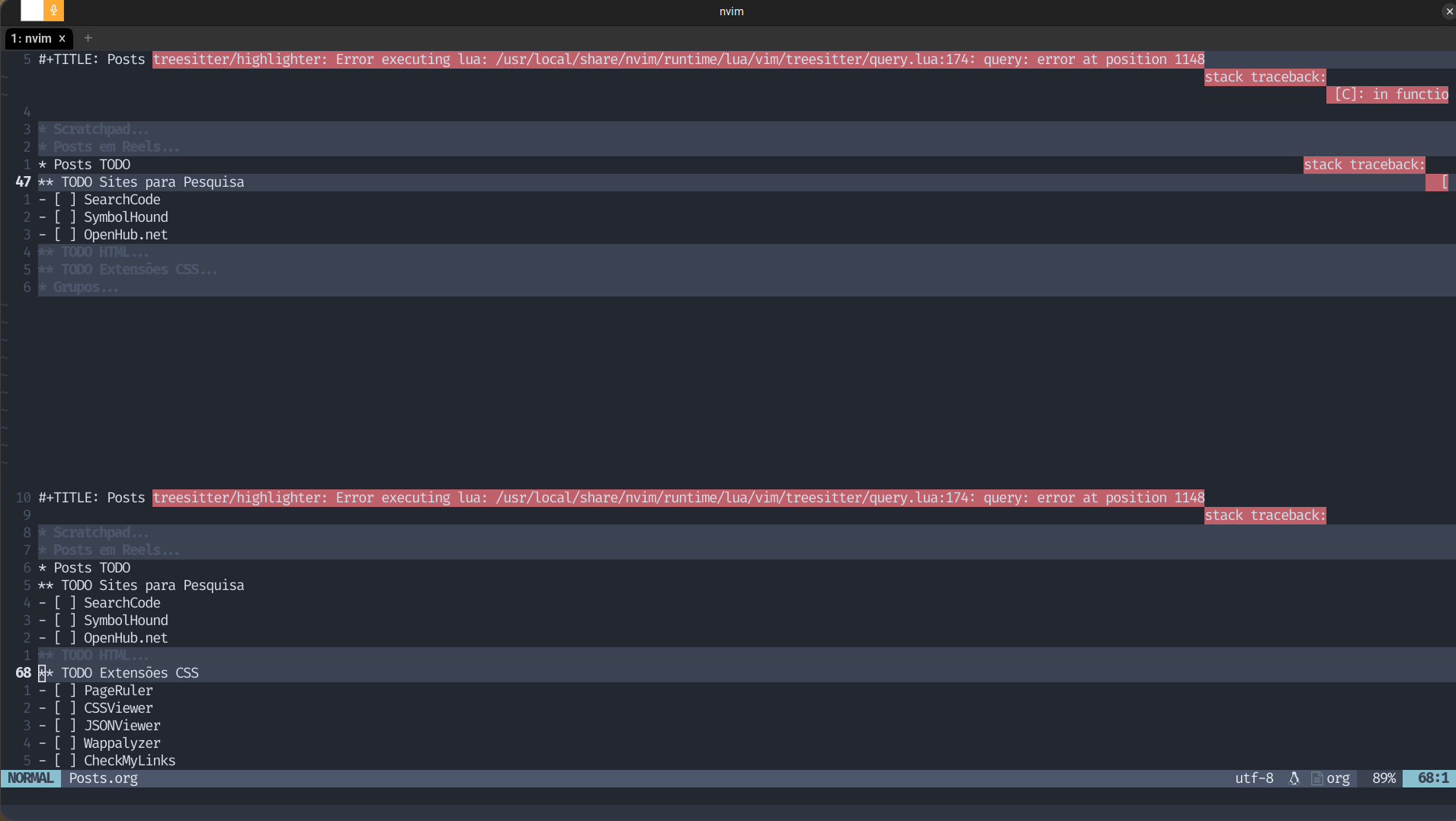 Vim Error When Opening Agenda With Oa · Issue 364 · Nvim Orgmode Orgmode · Github