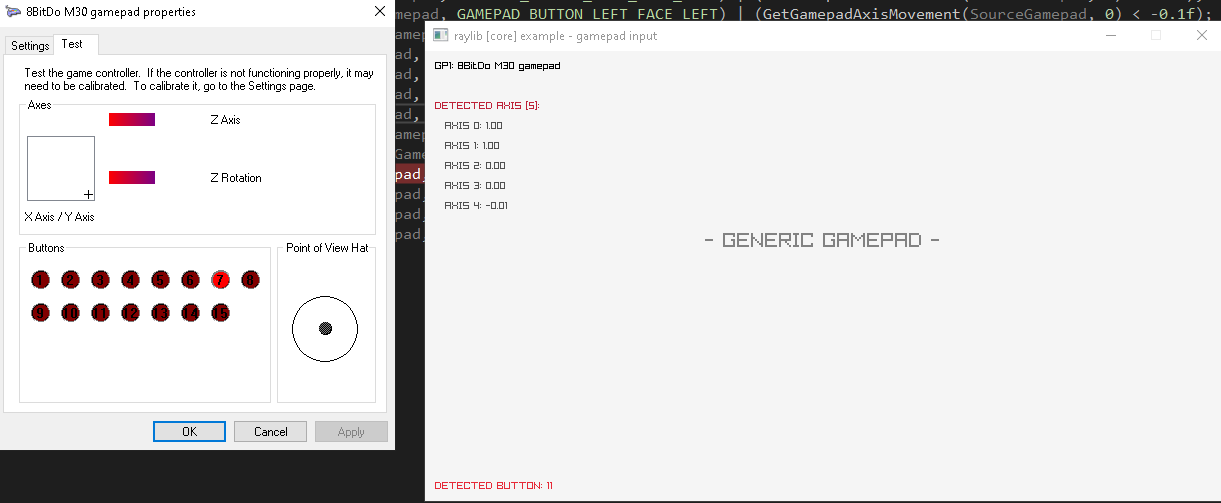 [core] 8bitdo M30 controller state mismatch · Issue #1531 · raysan5/raylib · GitHub