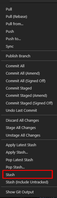 Git stash 3 dot menu doesn't work · Issue #71657 · microsoft/vscode ...