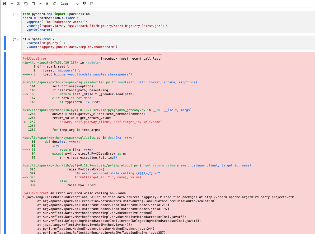 "Failed to find data source: bigquery" error with jupyter notebook ...