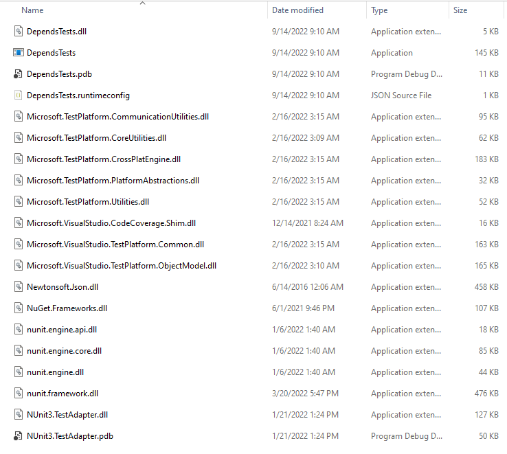 Some project dependencies are not being built into bin folder when I add aspnetcore framework as ...