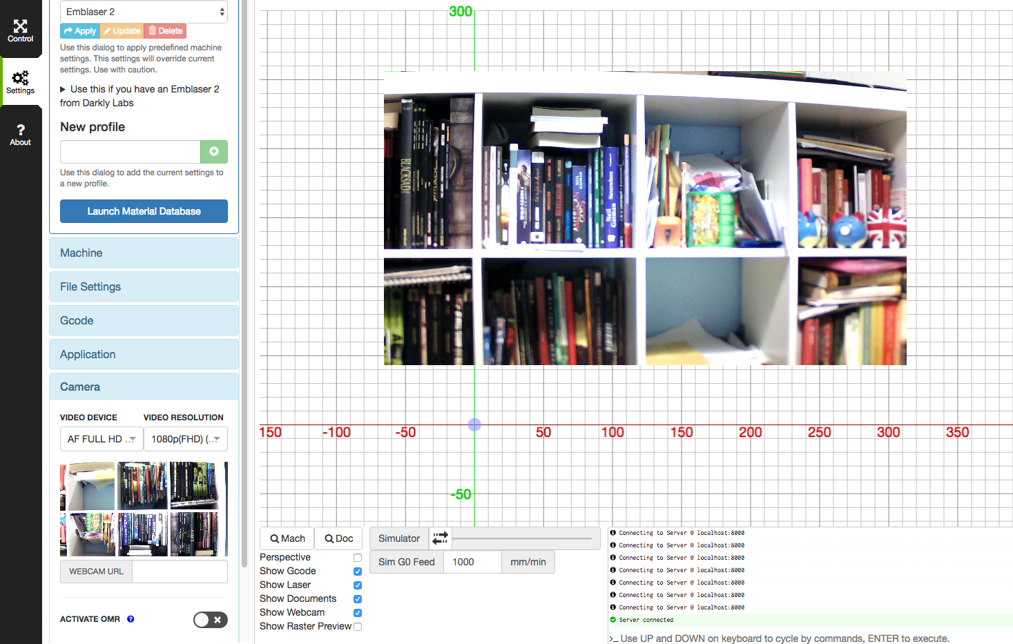 [Feature Request] Better Webcam support including timelapse function · Issue #414 · LaserWeb ...
