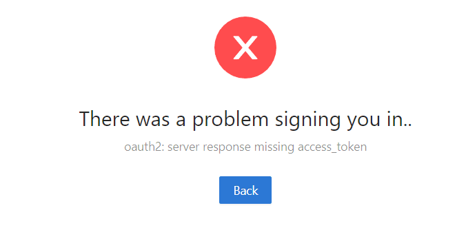 Too few error messages returned when github idp login fails · Issue ...
