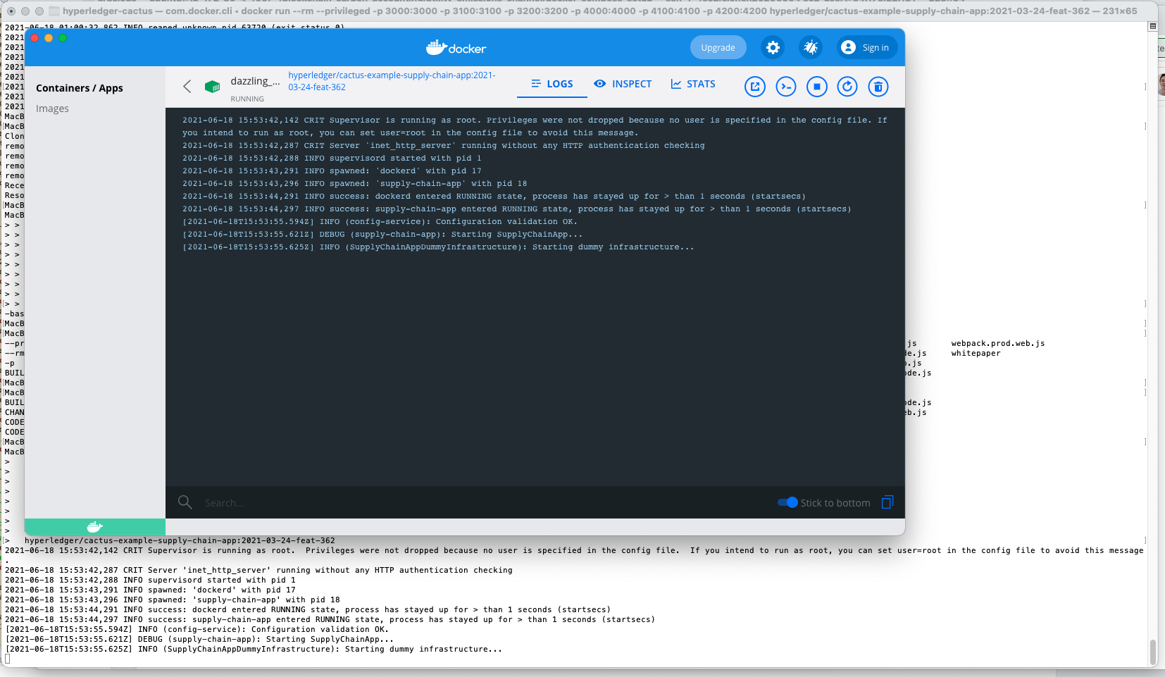 docs(examples): fix supply chain example - Deployment of smart contracts crashed: Error: Invalid ...