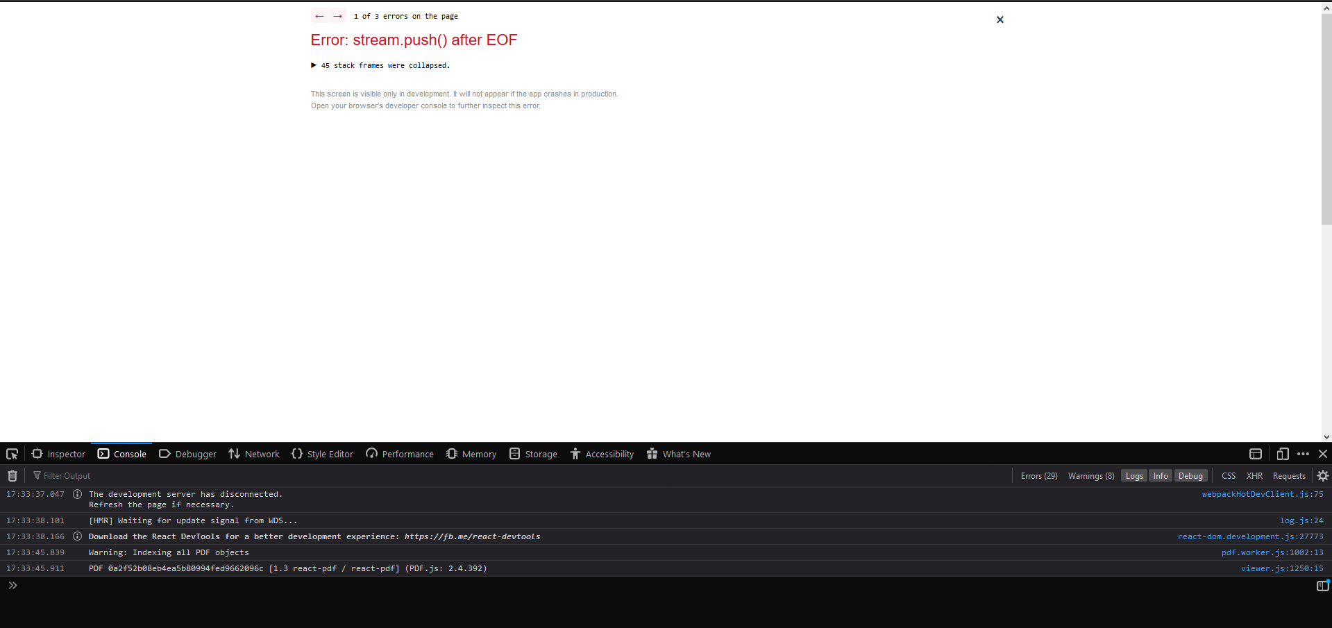 Page crashes when trying to render PDF with an Image. · Issue #858 · diegomura/react-pdf · GitHub
