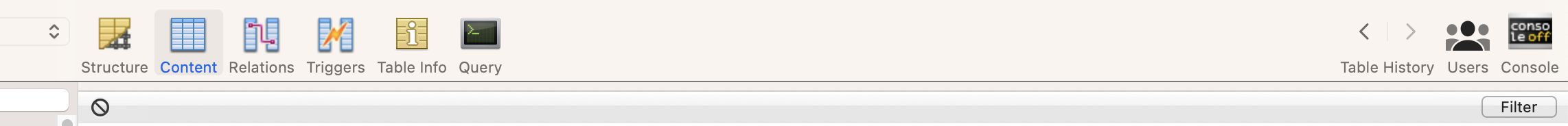 Filter Ui Not Working Properly · Issue 3857 · Sequelpro Sequelpro · Github