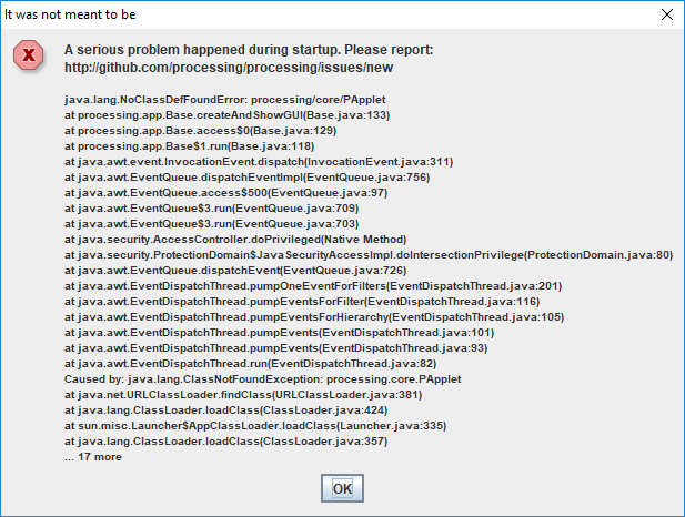 Problem durring startup processing3.3.6win64 · Issue #5401 · processing/processing · GitHub