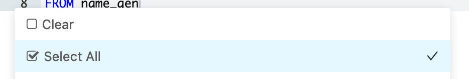 Multi-Filters: "select all" makes table view unscrollable · Issue #4772 · getredash/redash · GitHub
