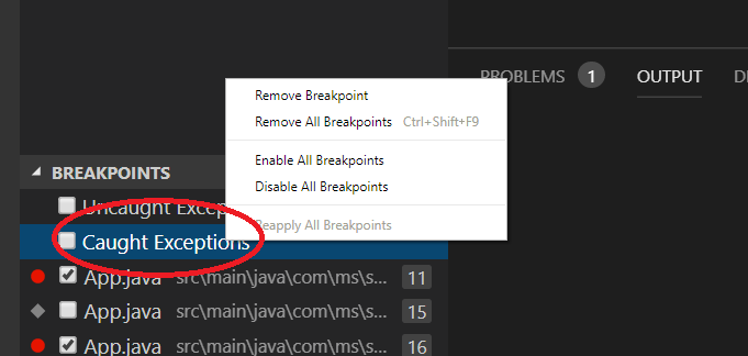 UI of adding exception filters · Issue #58162 · microsoft/vscode · GitHub